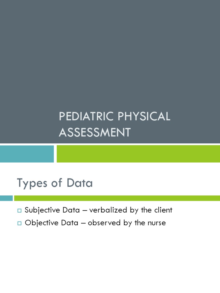 Pediatric Physical Assessment | PDF | Blood Pressure | Pregnancy