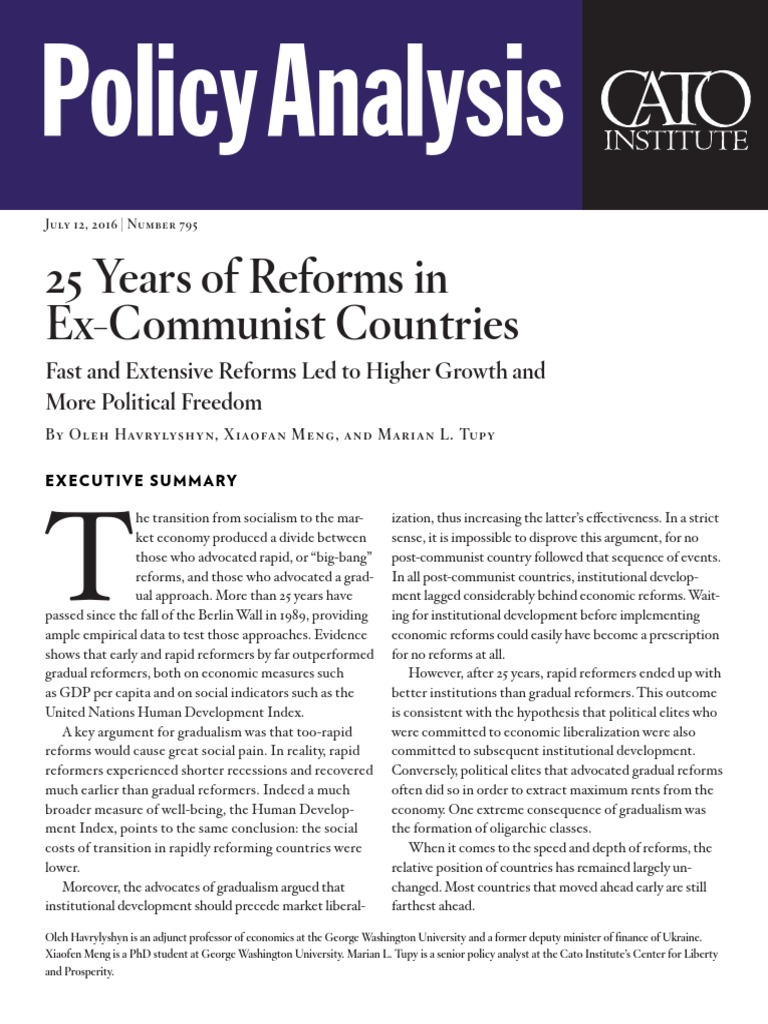 25 Years of Reforms in | PDF | Transition Economy | Central Europe