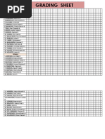 Master Grading Sheet | PDF