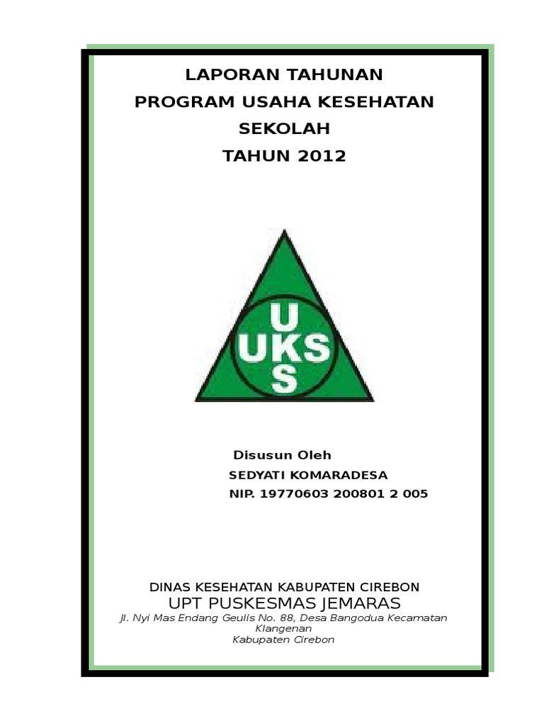 Cover Laporan Tahunan Uks | PDF