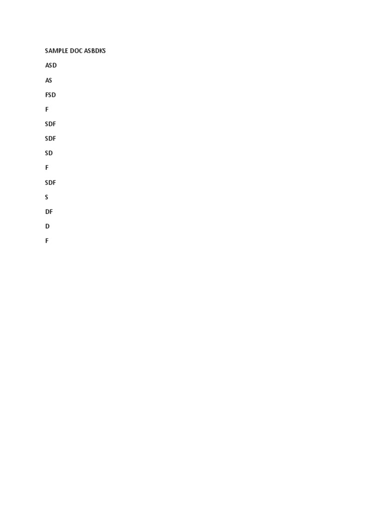 Sample Doc Asbdks ASD AS FSD F SDF SDF SD F SDF S DF D F | PDF ...