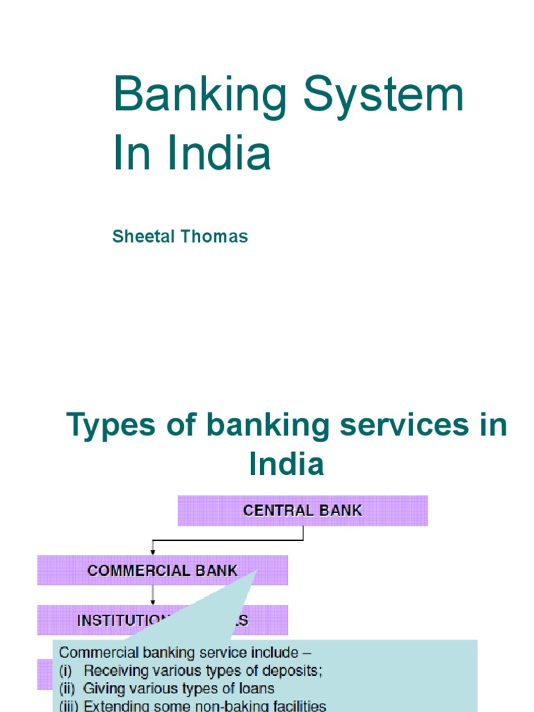 Banking System in India: Sheetal Thomas | Download Free PDF ...