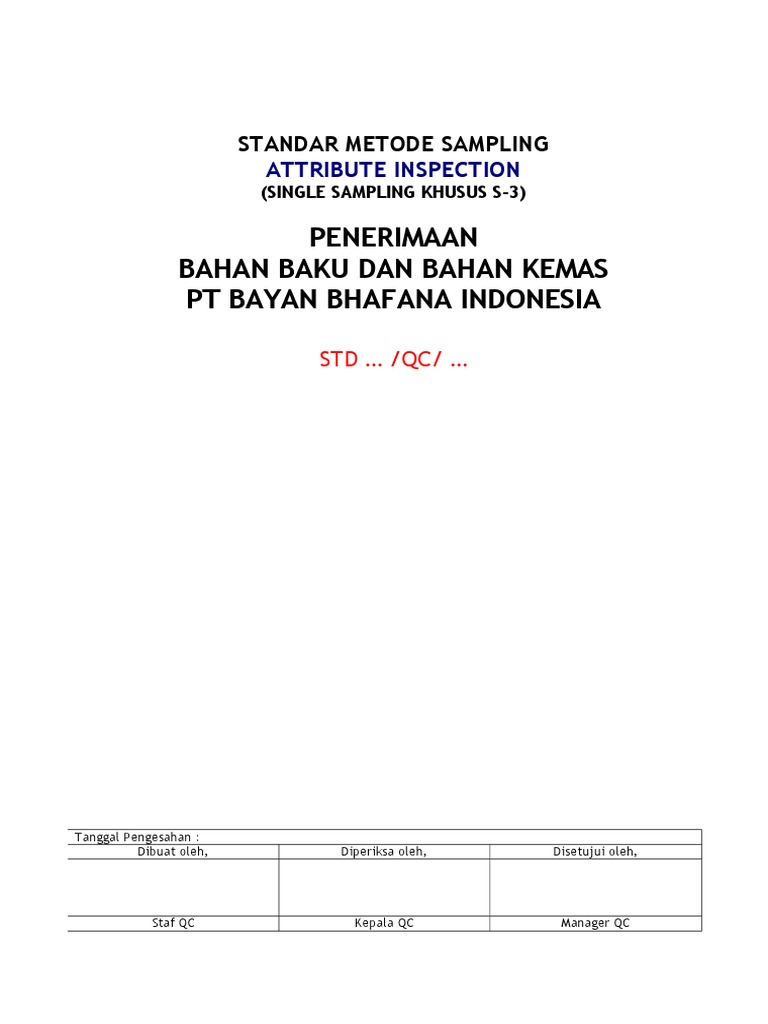 Standar Sampling | PDF