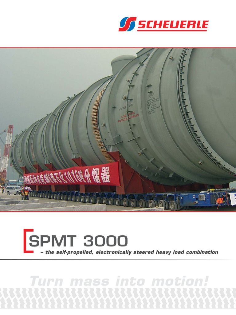 Scheuerle SPMT 3000 IC Brochure PDF | PDF | Steering | Axle