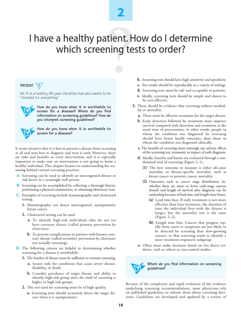 Screening Tests | PDF | Colorectal Cancer | Prostate Specific Antigen