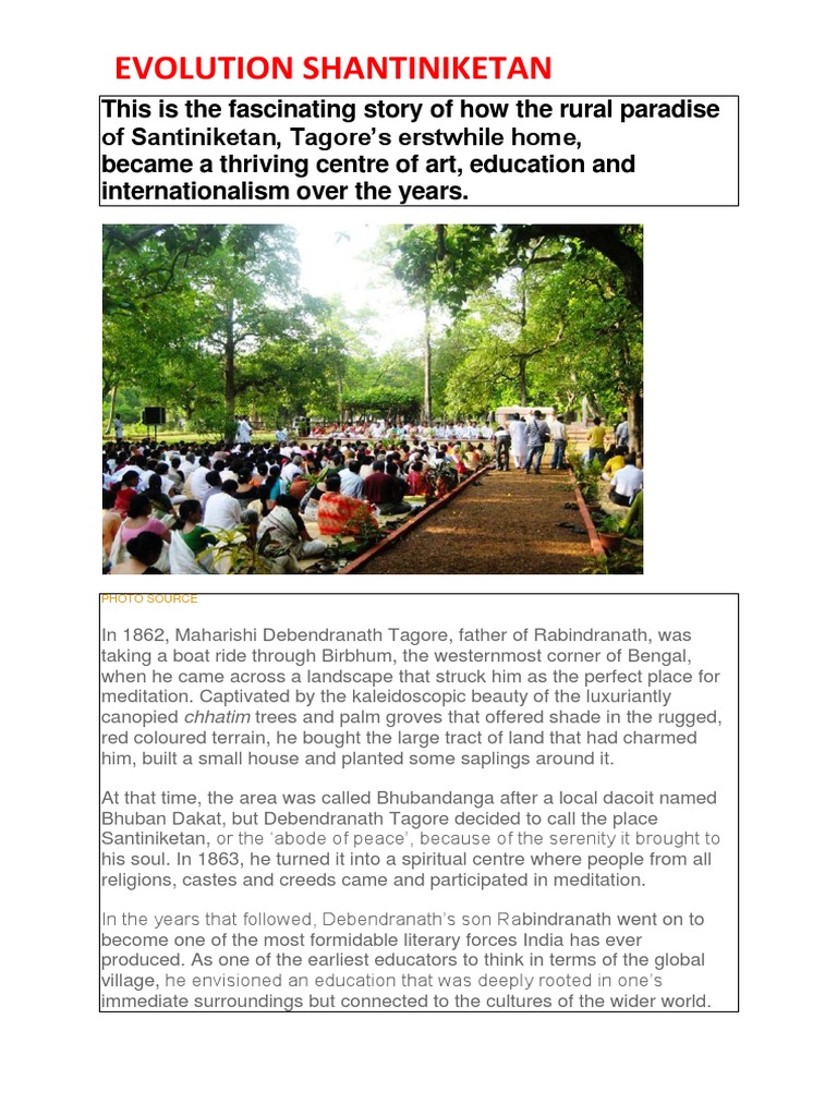 Evolution Shantiniketan | PDF | Rabindranath Tagore | Paintings
