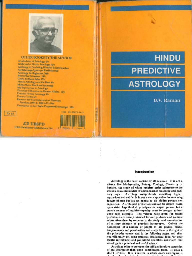 Hindu Predictive Astrology (Bangalore Venkata B.V. Raman) PDF SCAN ...