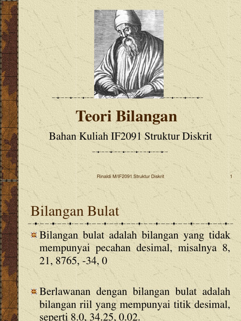 Teori Bilangan dalam Struktur Diskrit | PDF