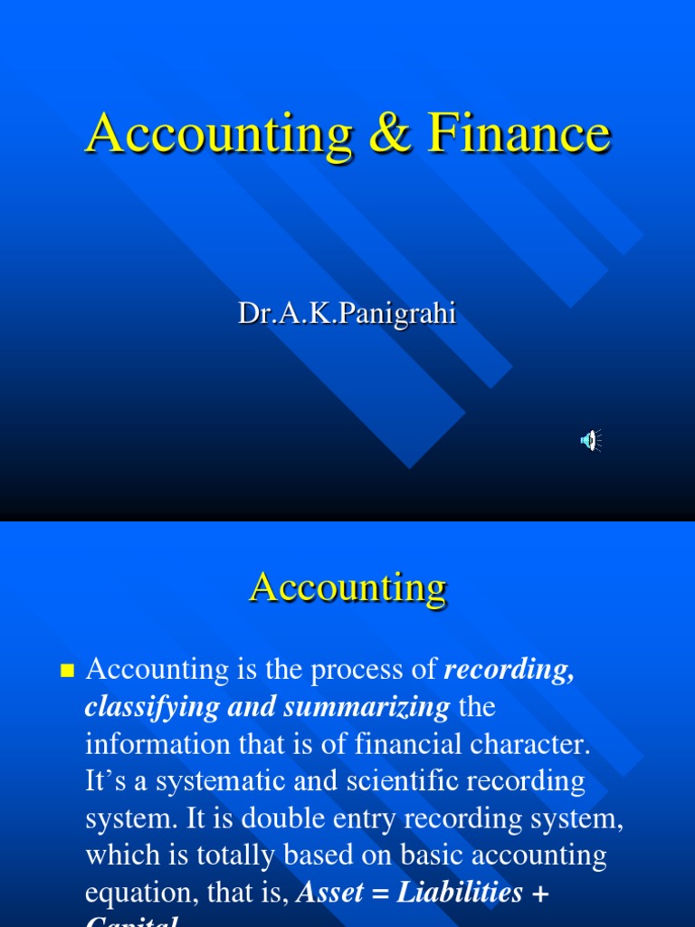 Introduction To Finance and Accounting | PDF | Capitalism | Investing