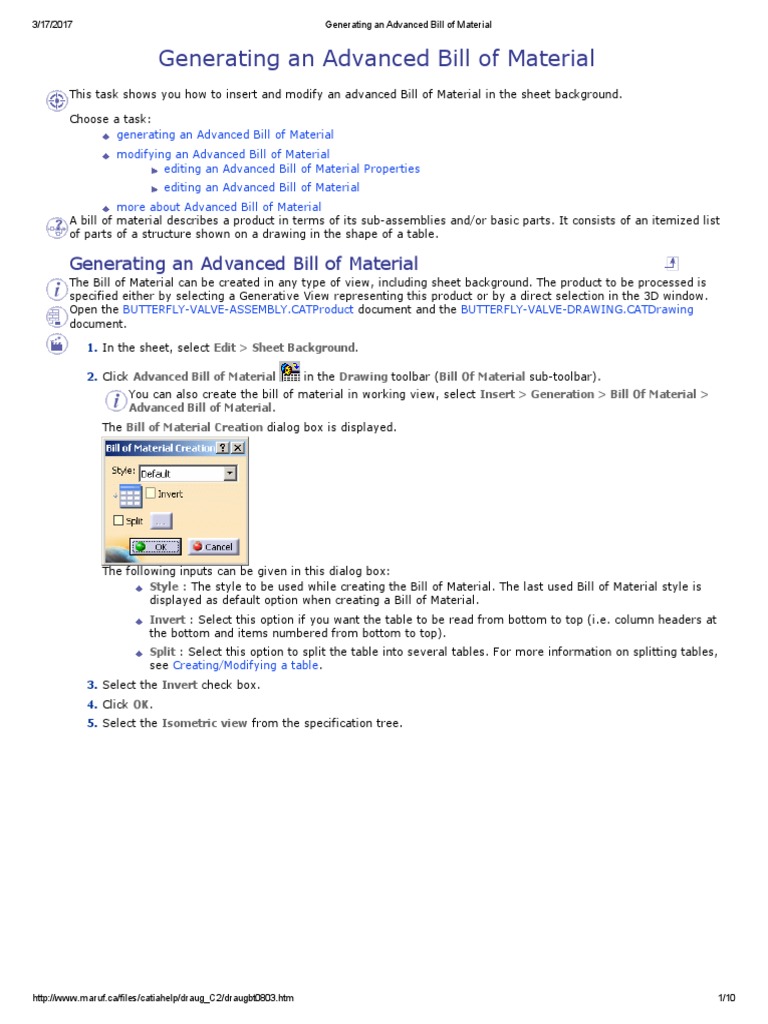 Generating An Advanced Bill of Material PDF | PDF | Software | Computer ...