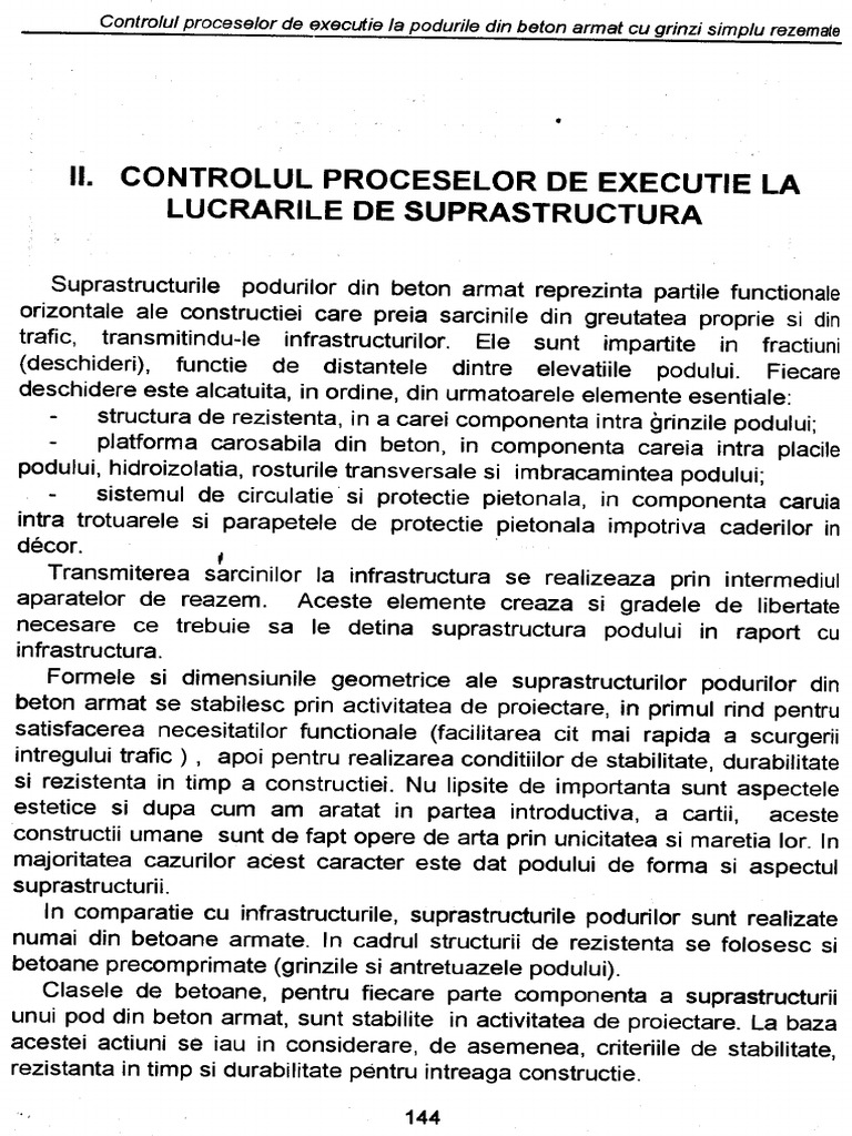 Controlul Proceselor de Executie La Lucrari de Suprastructura | PDF