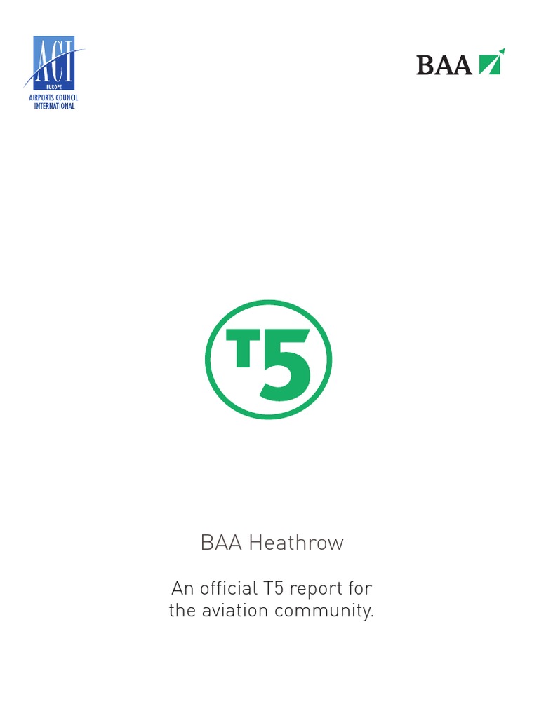 t5 Official Report Part1 | PDF | Airport | Transport