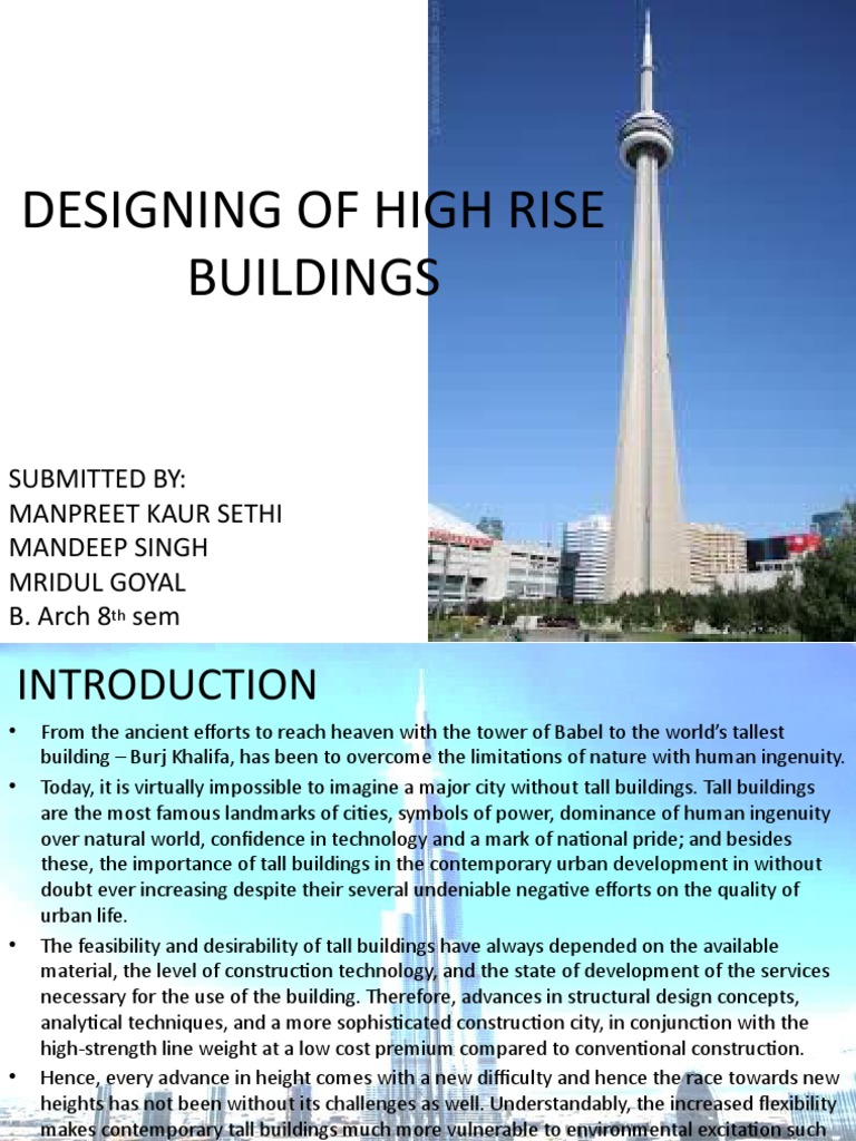 Designing of High Rise Buildings | PDF | Elevator | Earthquakes