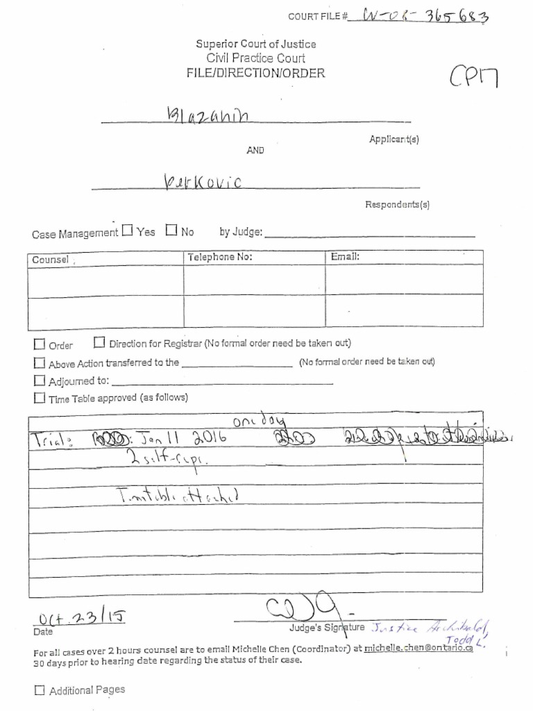 CPC Order From Justice Archibald | PDF | Brief (Law) | Judge