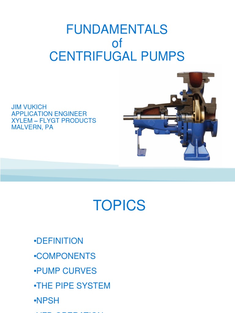 Fundamentals of Centrifugal Pumps | Pump | Engines