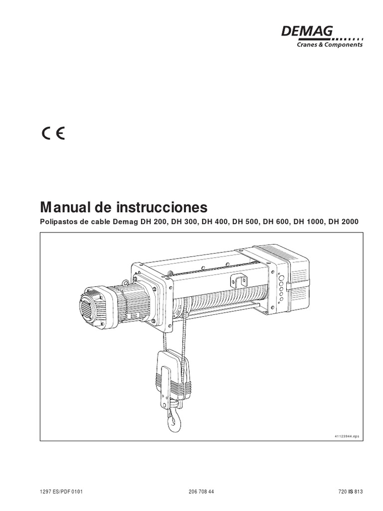 MANUAL DE INSTRUCCIONES POLIPASTO DEMAG.pdf | Energía y recursos | Science