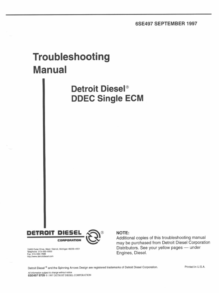 Troubleshooting and Repair of Diesel Engines | PDF