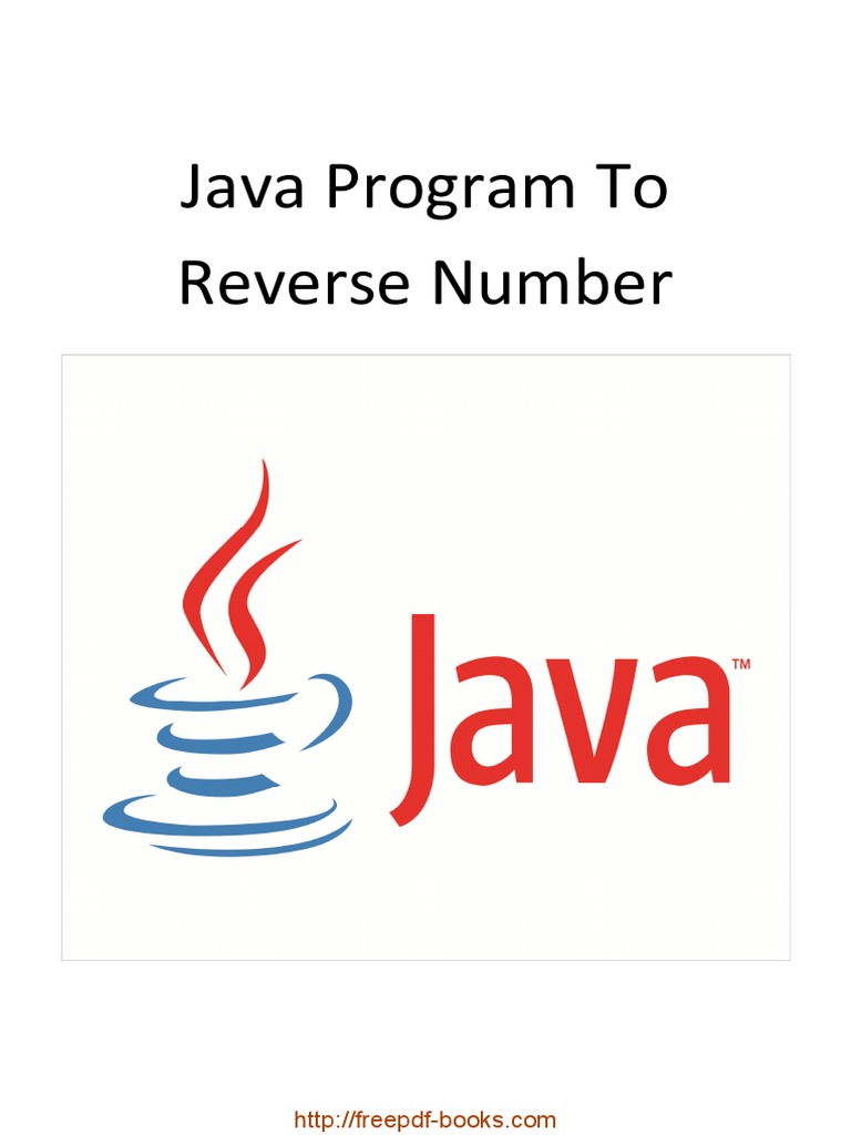 Java Program To Reverse Number Pdf Computer Science Theoretical