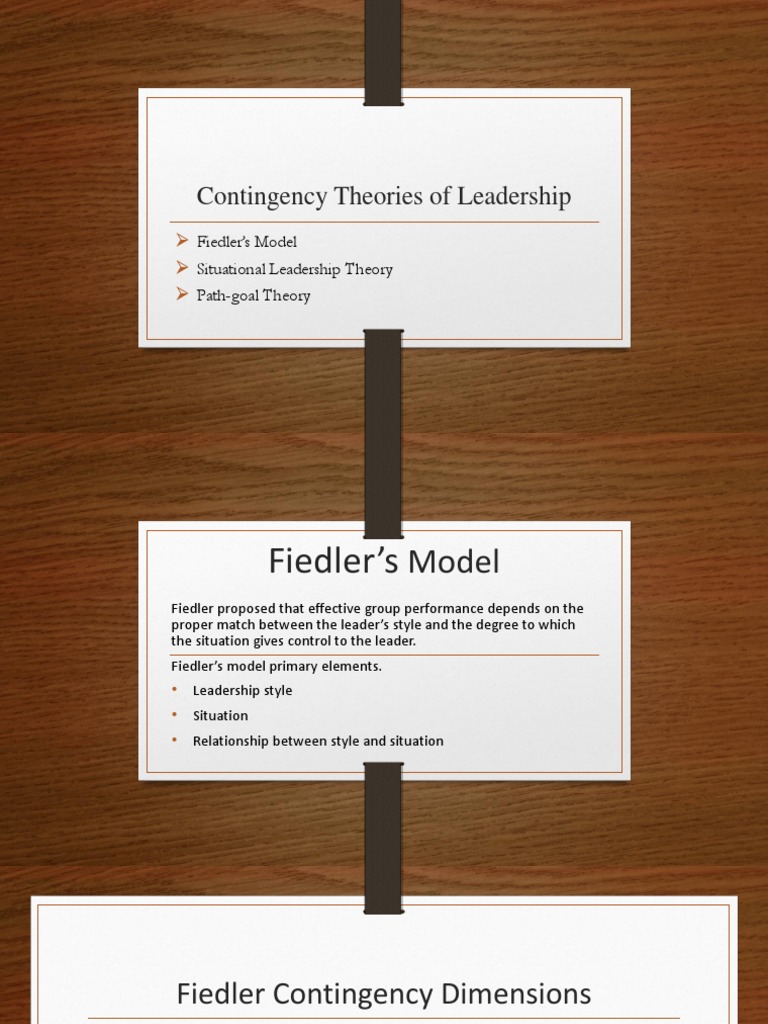 Contingency Theories of Leadership (Autosaved) | PDF | Leadership ...