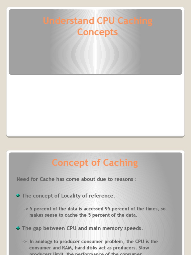 Understand CPU Caching Concepts | PDF | Cpu Cache | Data