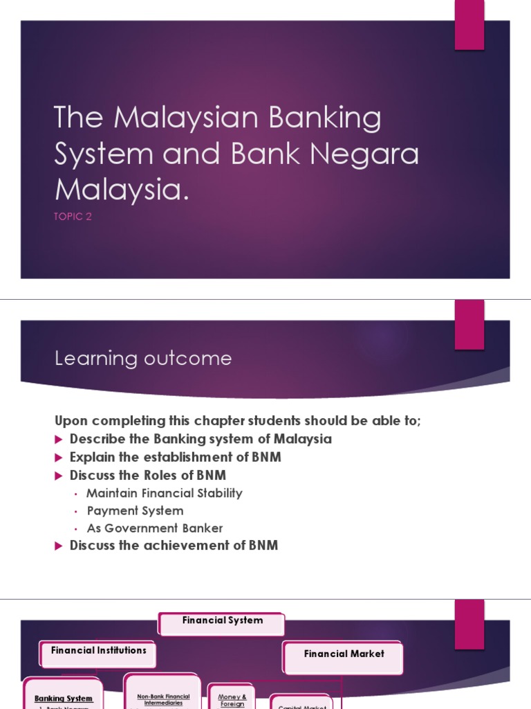 Topic 2 Banking System (S) - BNM | Download Free PDF | Banks | Inflation