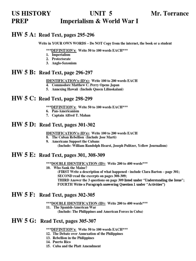 Ush Unit 5 2015 | PDF | International Relations | Global Politics
