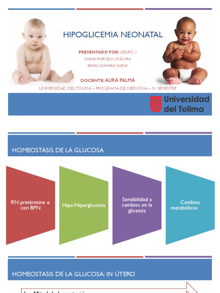 Hipoglucemia Neonatal: Diagnóstico y Manejo | PDF | Hipoglucemia ...