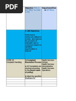 Sample Quality Objectives Template | PDF