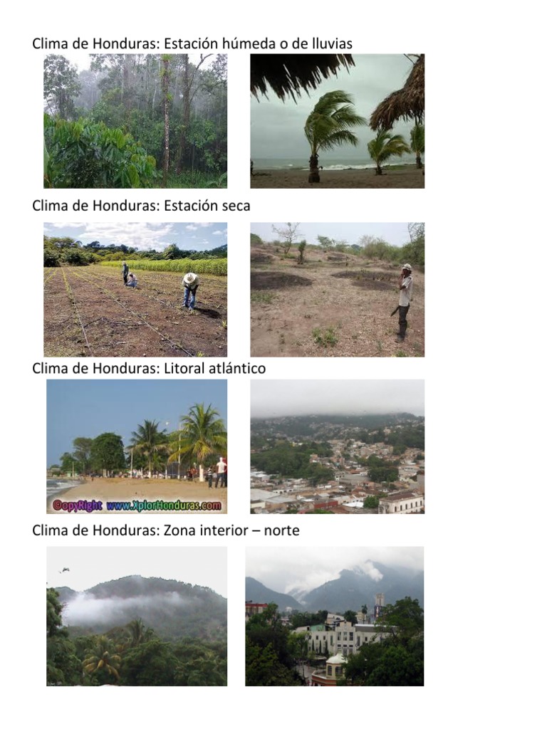Zonas Climaticas de Honduras | PDF