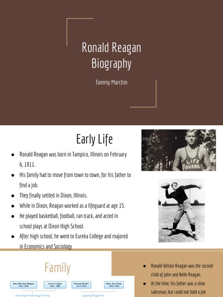 Ronald Reagan Biography | PDF | Ronald Reagan | Presidents Of The ...