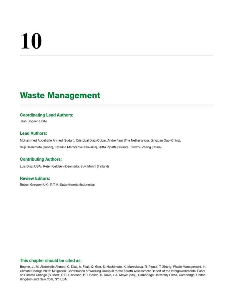 Waste Management Report by Netherlands PDF | PDF