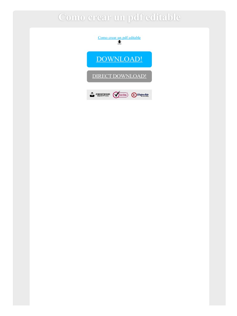 Como Crear Un PDF Editable | Formato de Documento Portable | Adobe Systems
