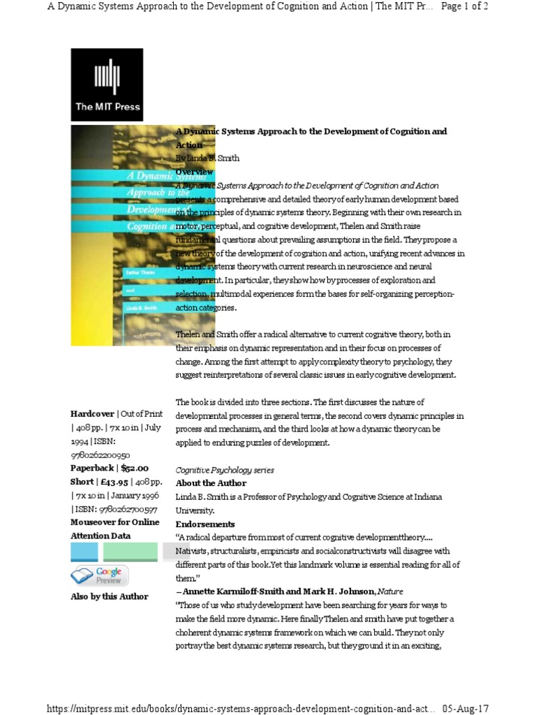 Dynamic Systems Approach Develop | PDF | Cognitive Development ...