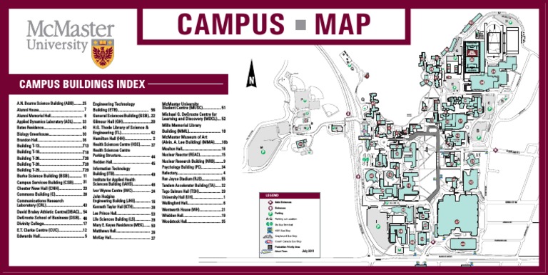 McMASTER CAMPUS MAP PDF | PDF | Inquiry | Science
