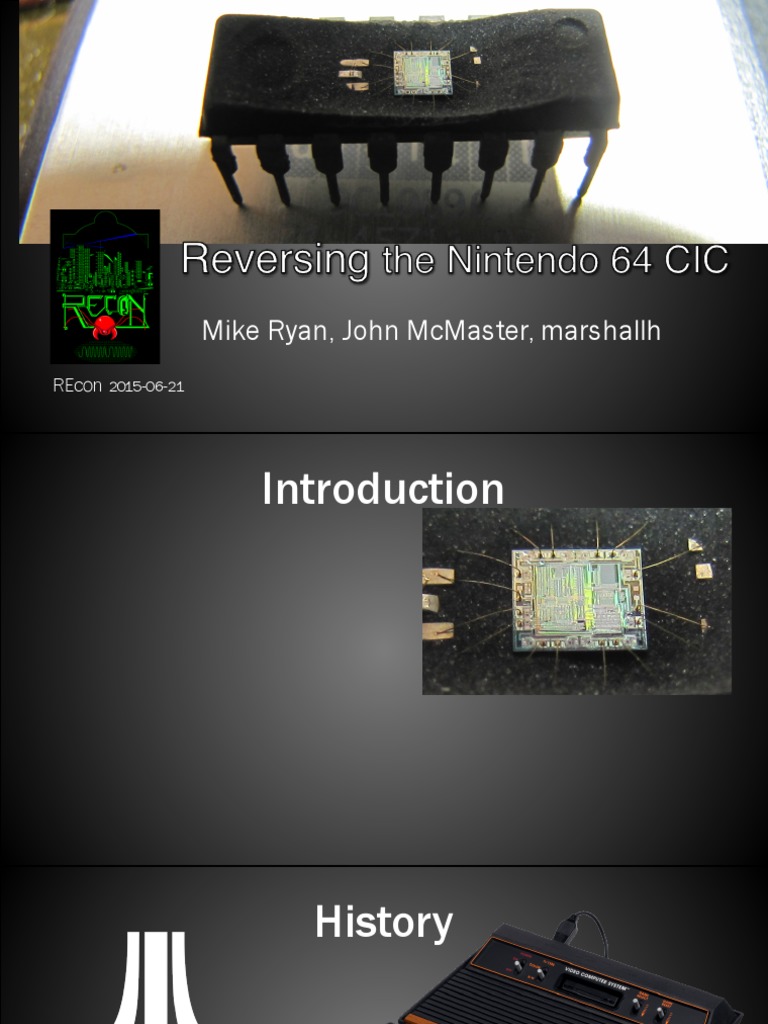 Recon2015 19 Mike Ryan John Mcmaster Marshallh Reversing The Nintendo ...
