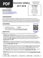 Geometry Construction Project Rubric | PDF | Art