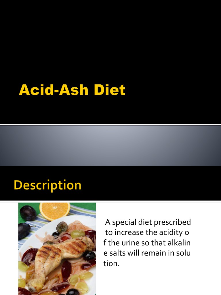 Acid-Ash Diet | Urine | Food And Drink