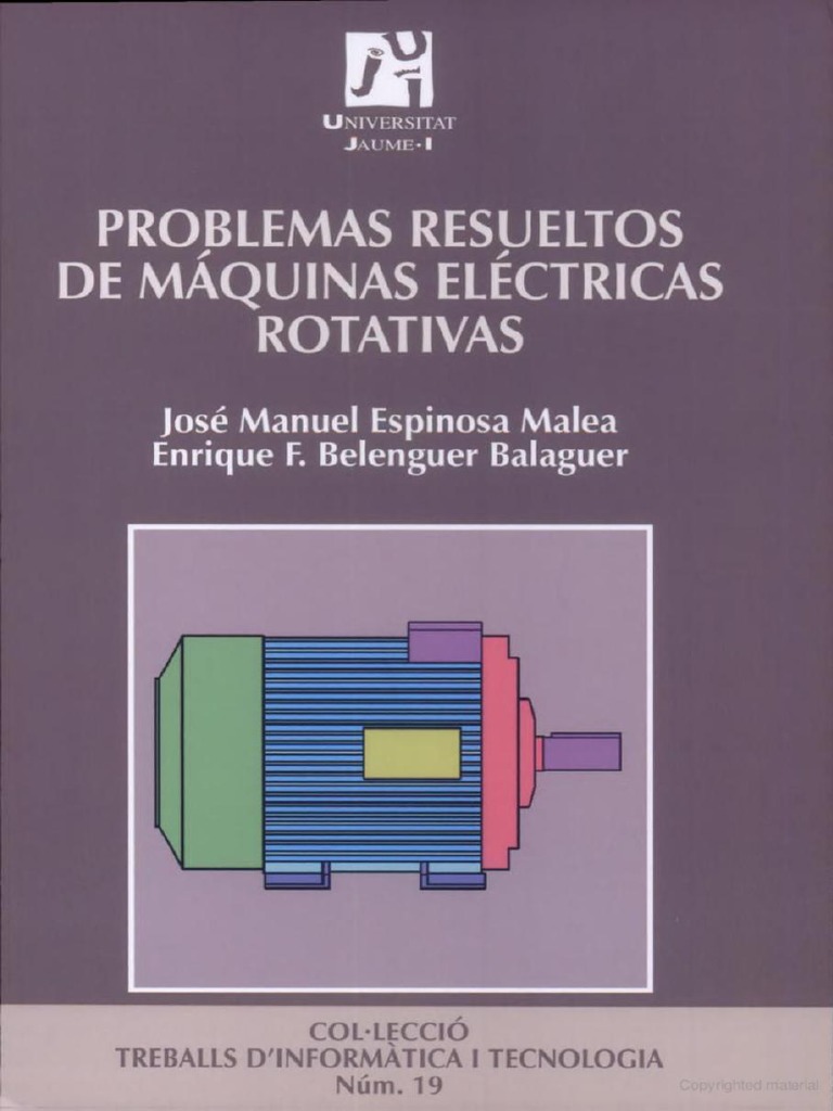 Problemas Resueltos de Maquinas Electricas Rotativas PDF | PDF