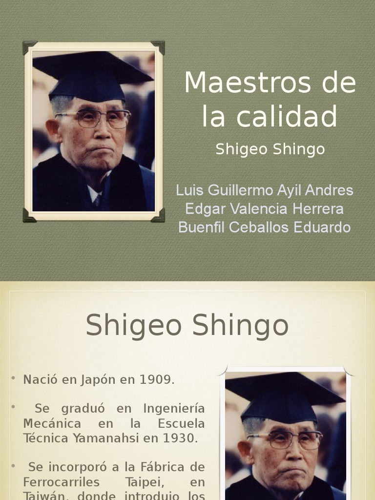 Administracion y Calidad Shigeo Shingo | PDF | Ciencia y Tecnología | Science