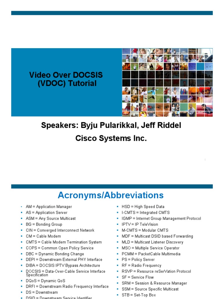 Video Over DOCSIS (VDOC) Tutorial | PDF