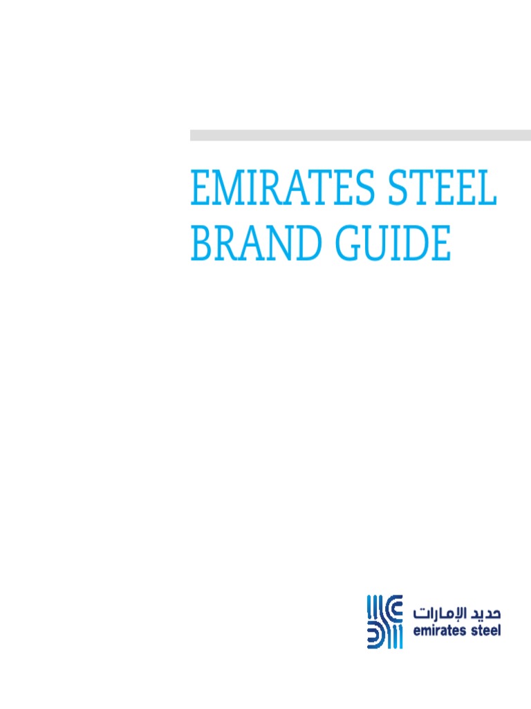 Emirates Steel Guidelines 4.2 | PDF | Logos | Typography