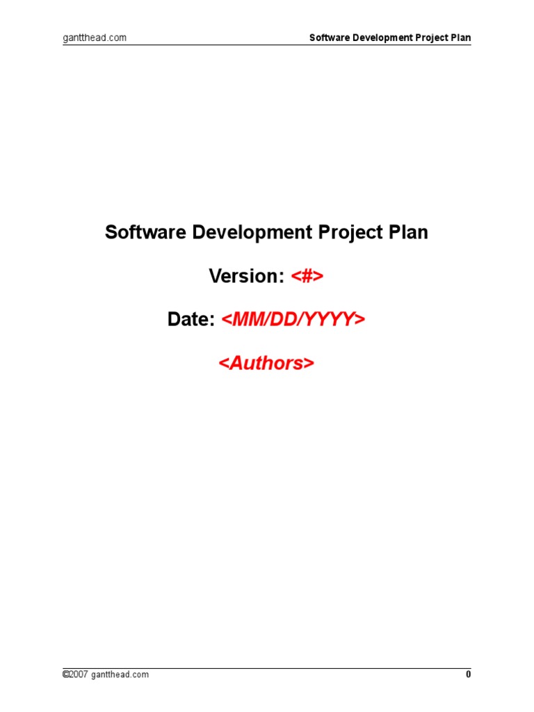 Software Plan | PDF | Software Development | Production And Manufacturing