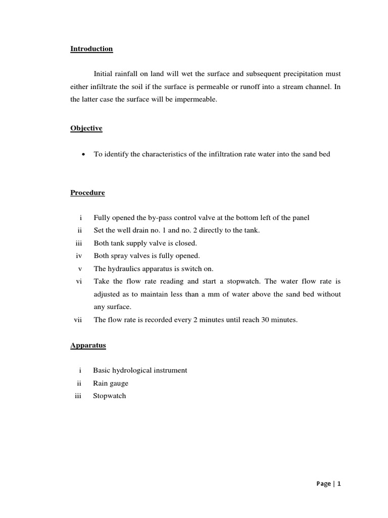 Basic Hydrology Report | Hydrology | Natural Environment