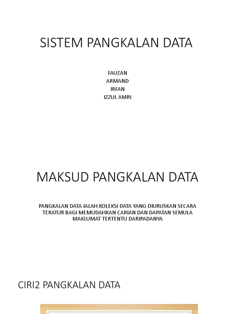 Sistem Pangkalan Data | PDF
