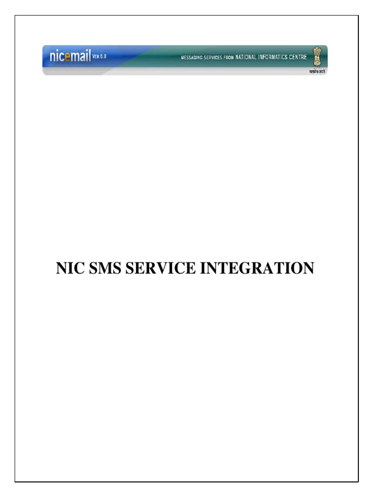 Nic Sms Service Integration-New | PDF | Command Line Interface | Hypertext Transfer Protocol