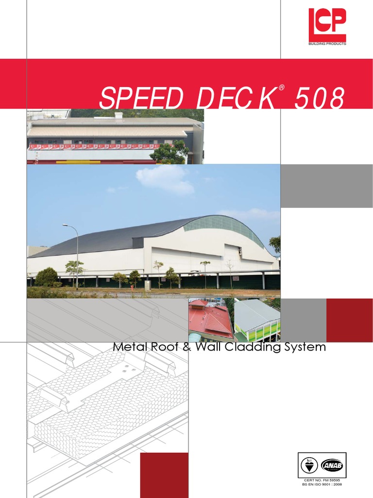 Speed Deck 508: Metal Roof & Wall Cladding System | PDF | Roof ...
