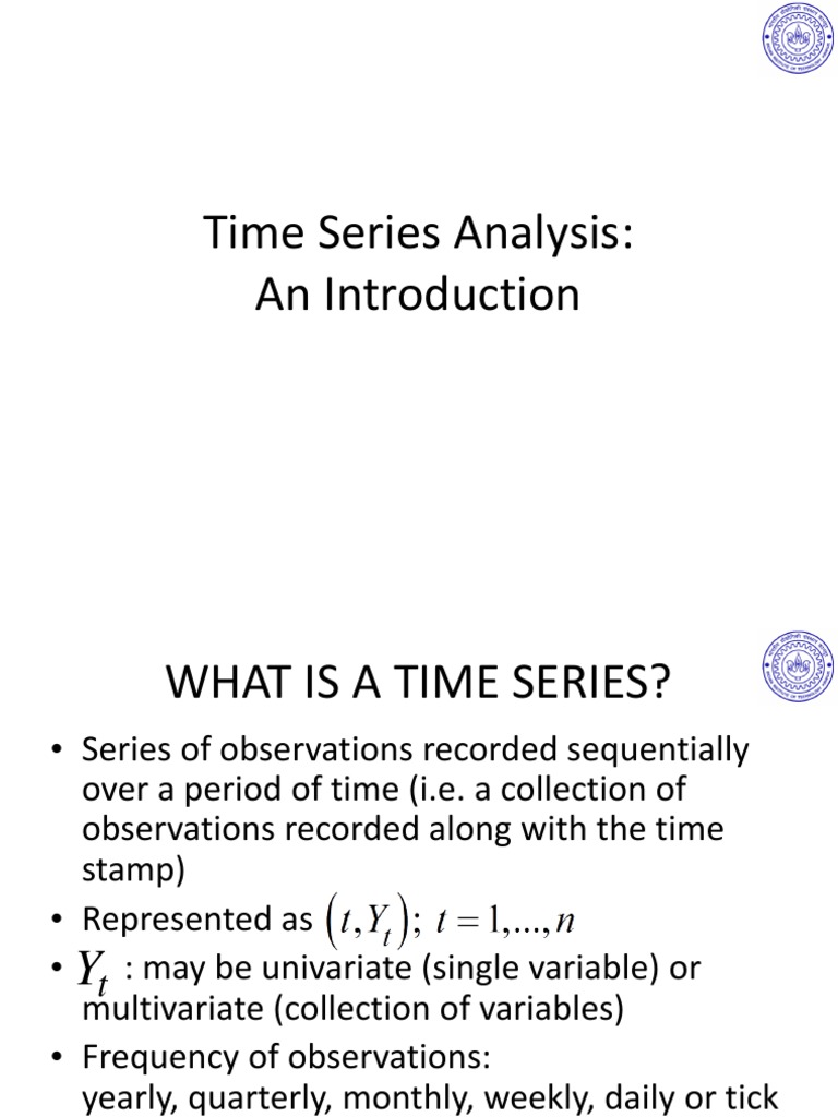 An Introduction To Time Series Analysis Understanding Time Series Data