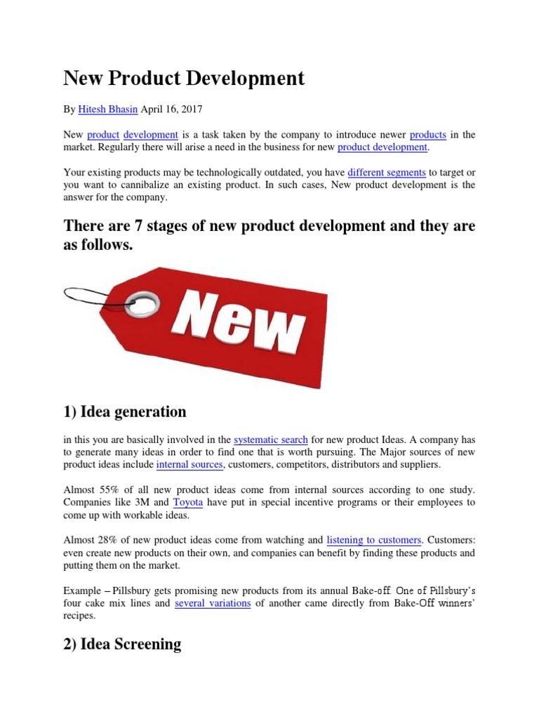 New Product Development Analysisisss | PDF | New Product Development ...