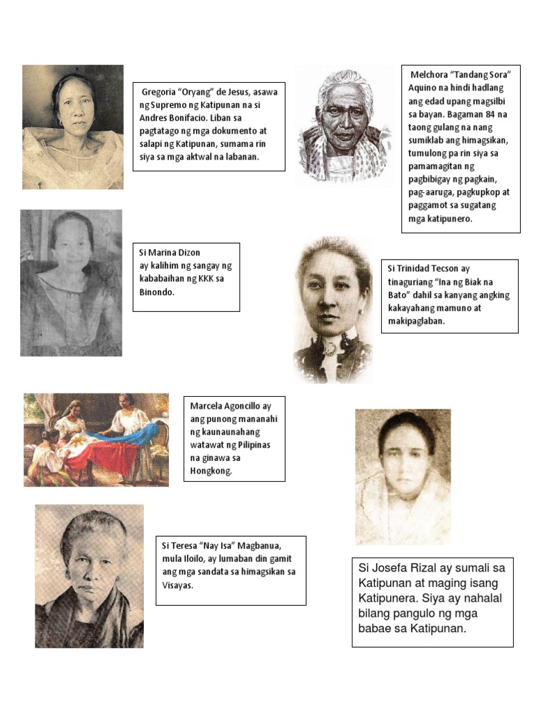 Si Josefa Rizal ay sumali sa Katipunan at maging isang Katipunera. Siya ...