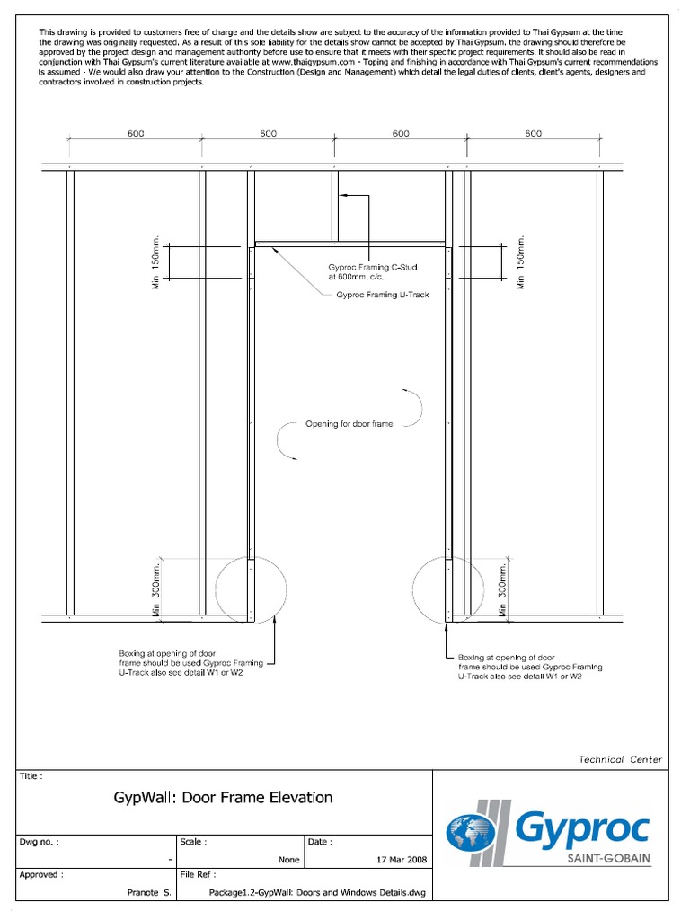 Package1.2-GypWall Doors and Windows Details | PDF